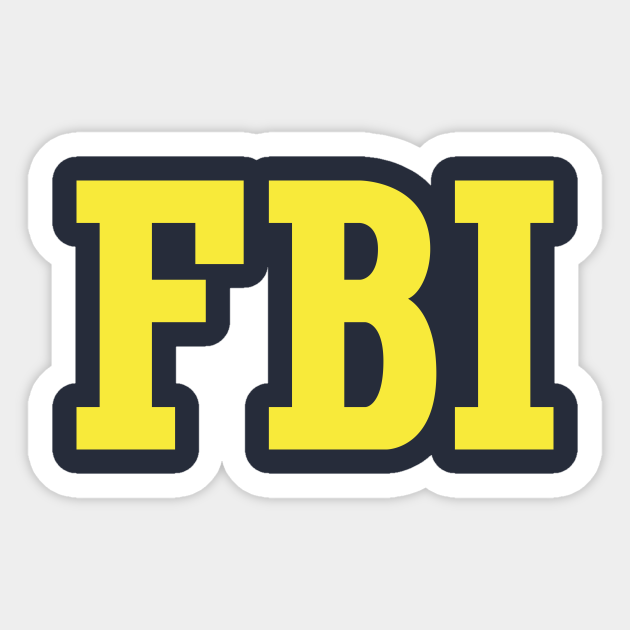 FBI Logo (front and back) - Fbi - Sticker | TeePublic